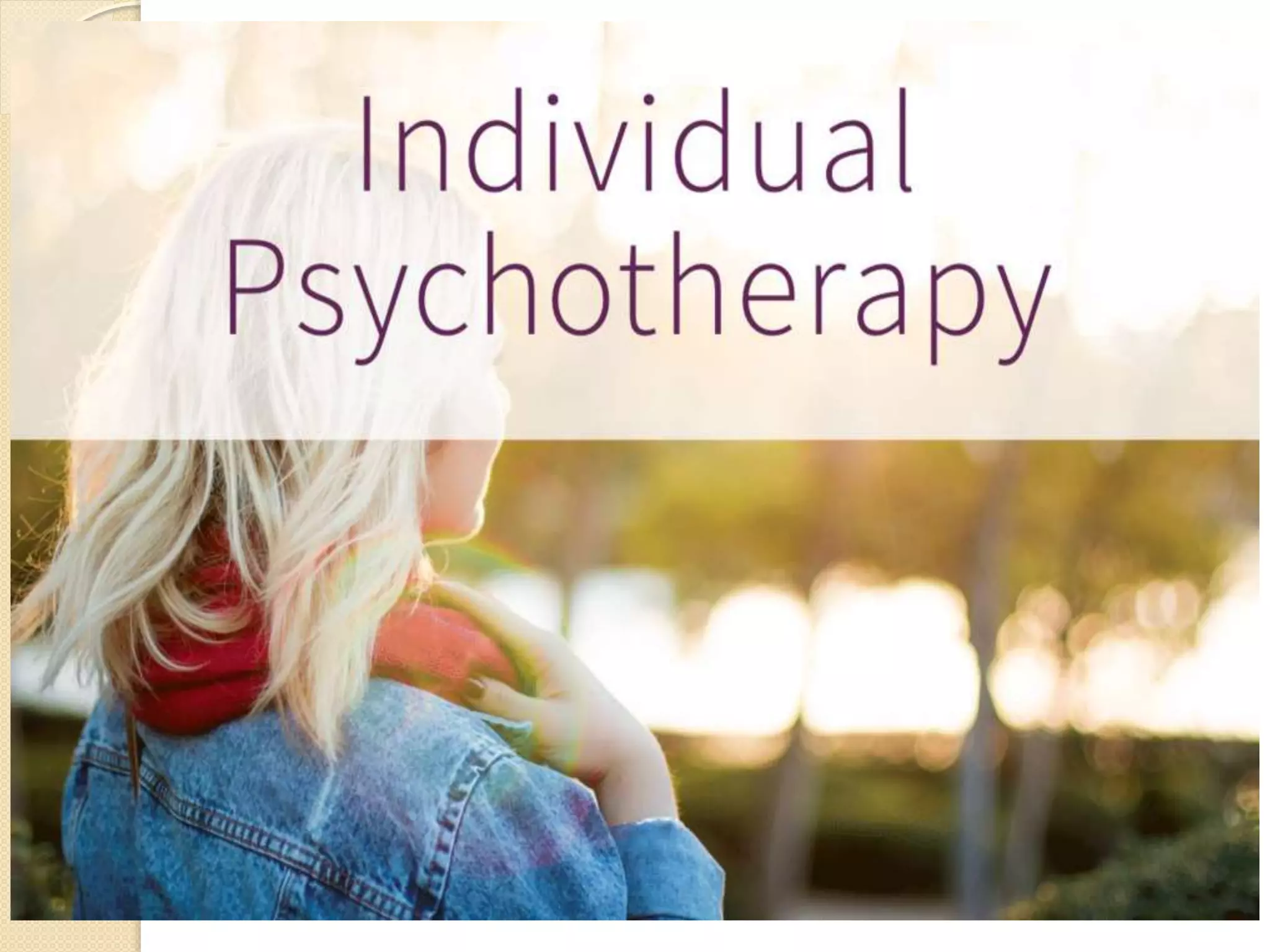 Individual psychotherapy | PPTX