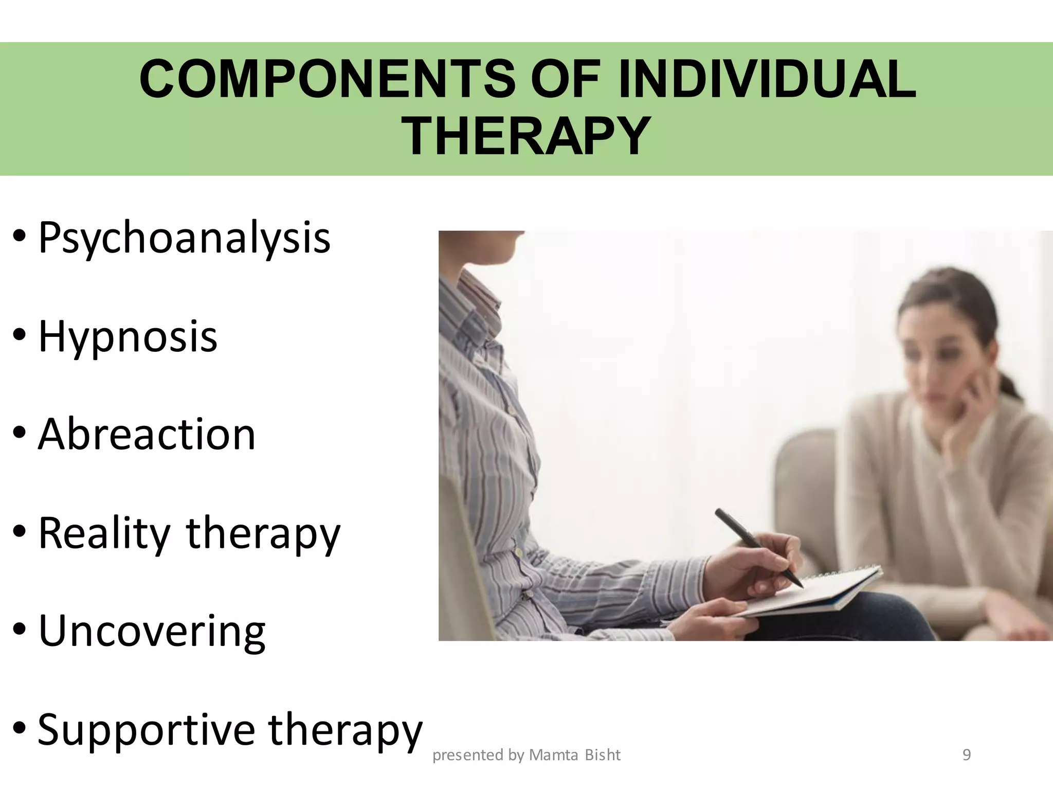 Individual psychotherapy | PDF