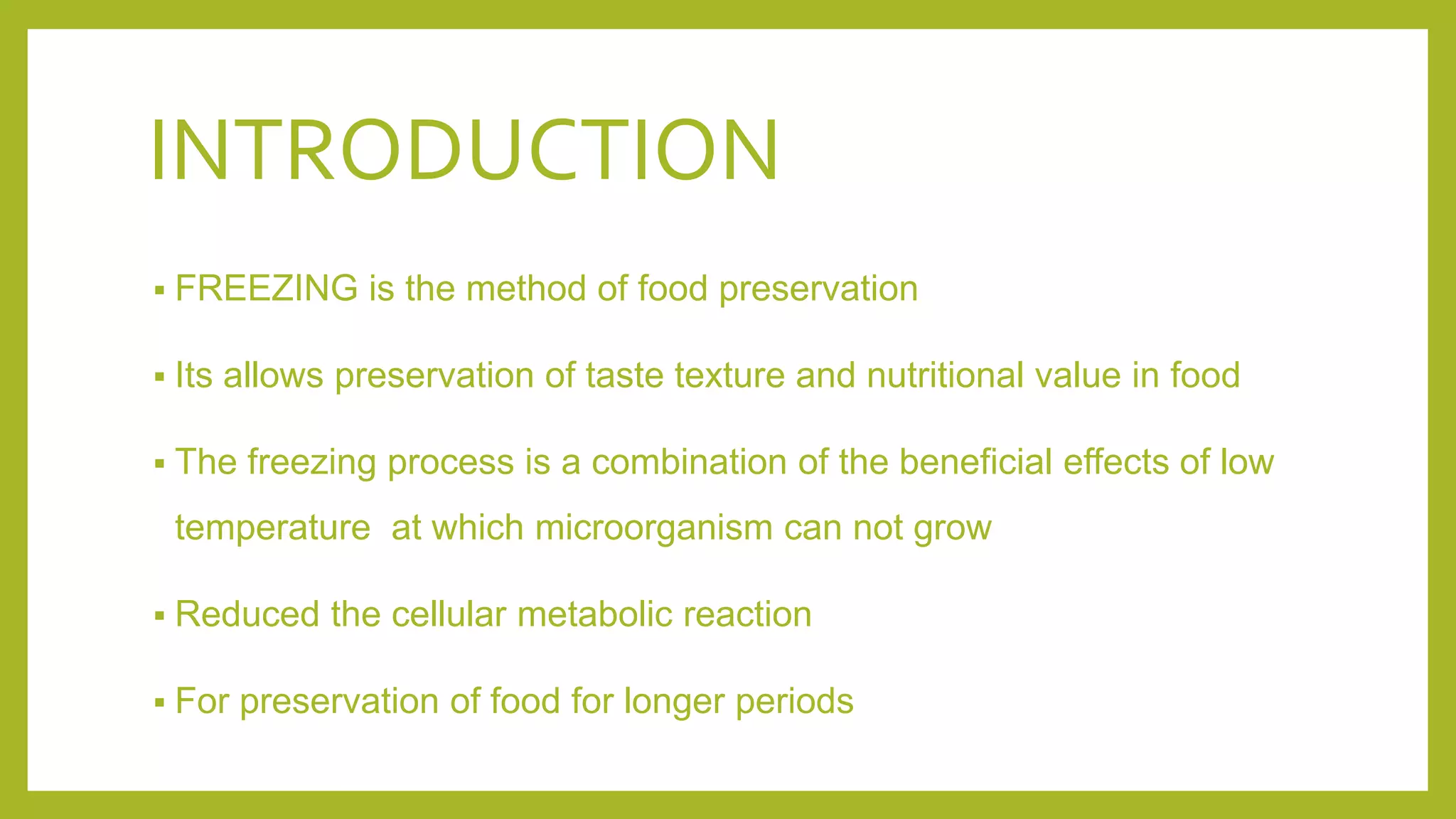 Individual quick freezing | PPTX
