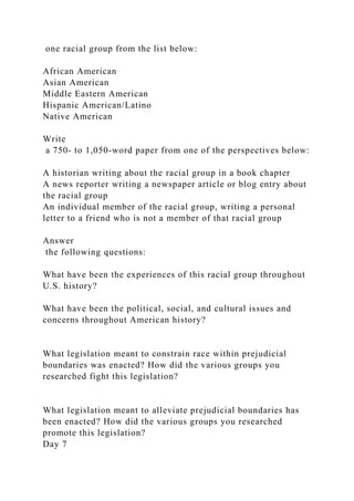 IndividualRacial Diversity Historical WorksheetComplete the R.docx