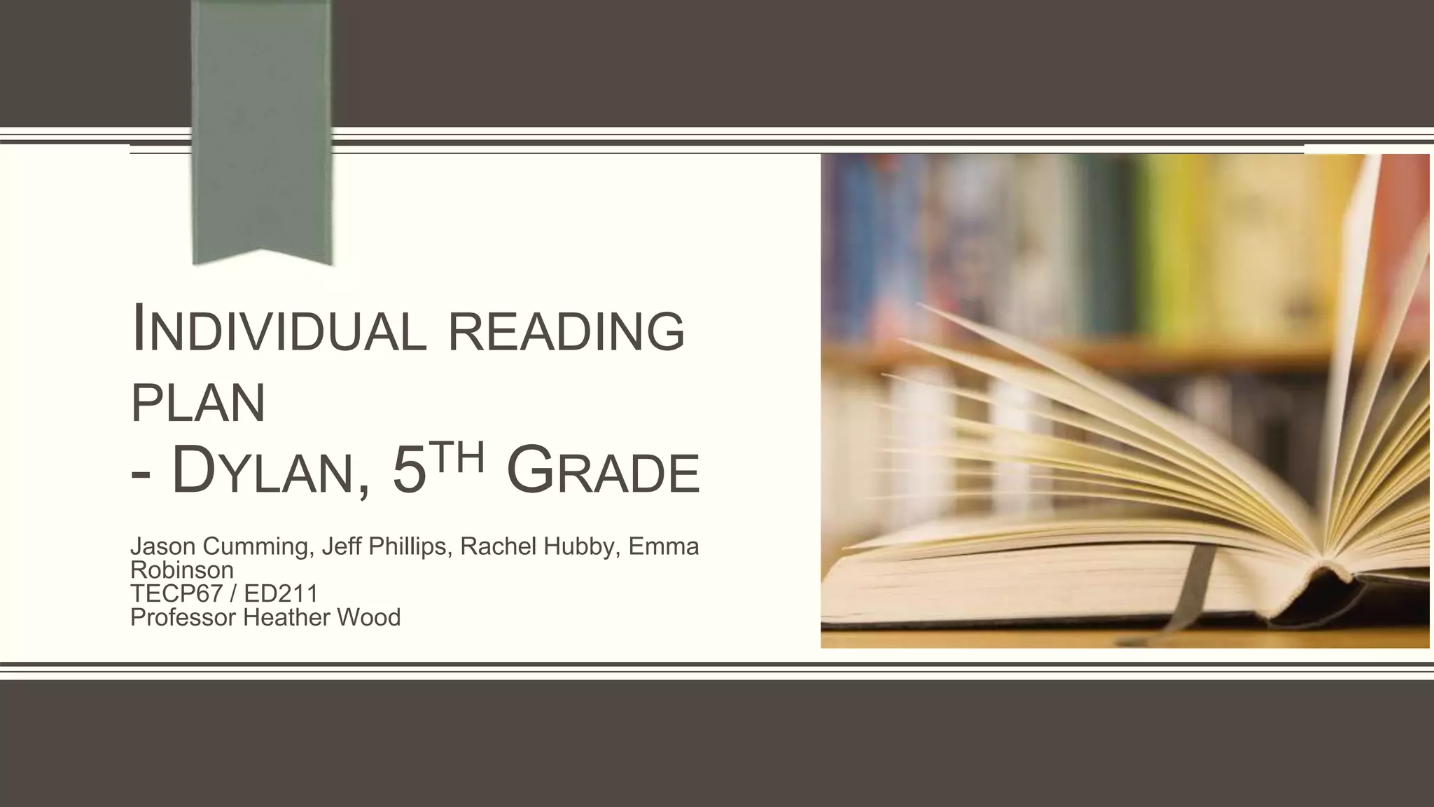 Individual reading plan 2 | PPTX | Homework and Study | Education
