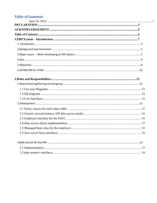 project report erp | PDF