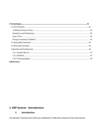 project report erp | PDF