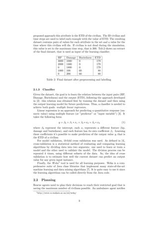 Machine Learning techniques for the Task Planning of the Ambulance ...