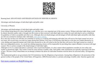 Individual Rights Examples