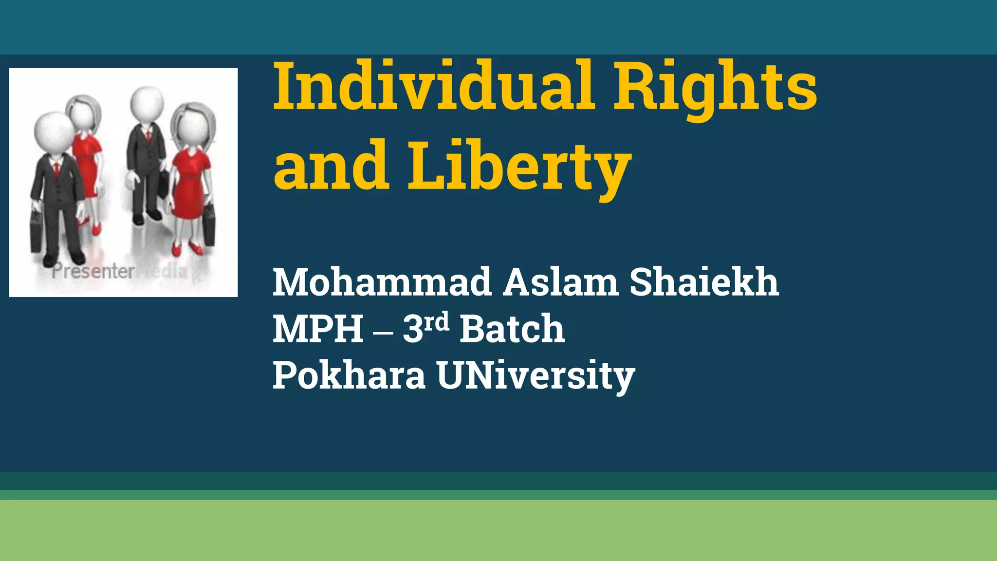 Individual Rights and Liberty | PDF
