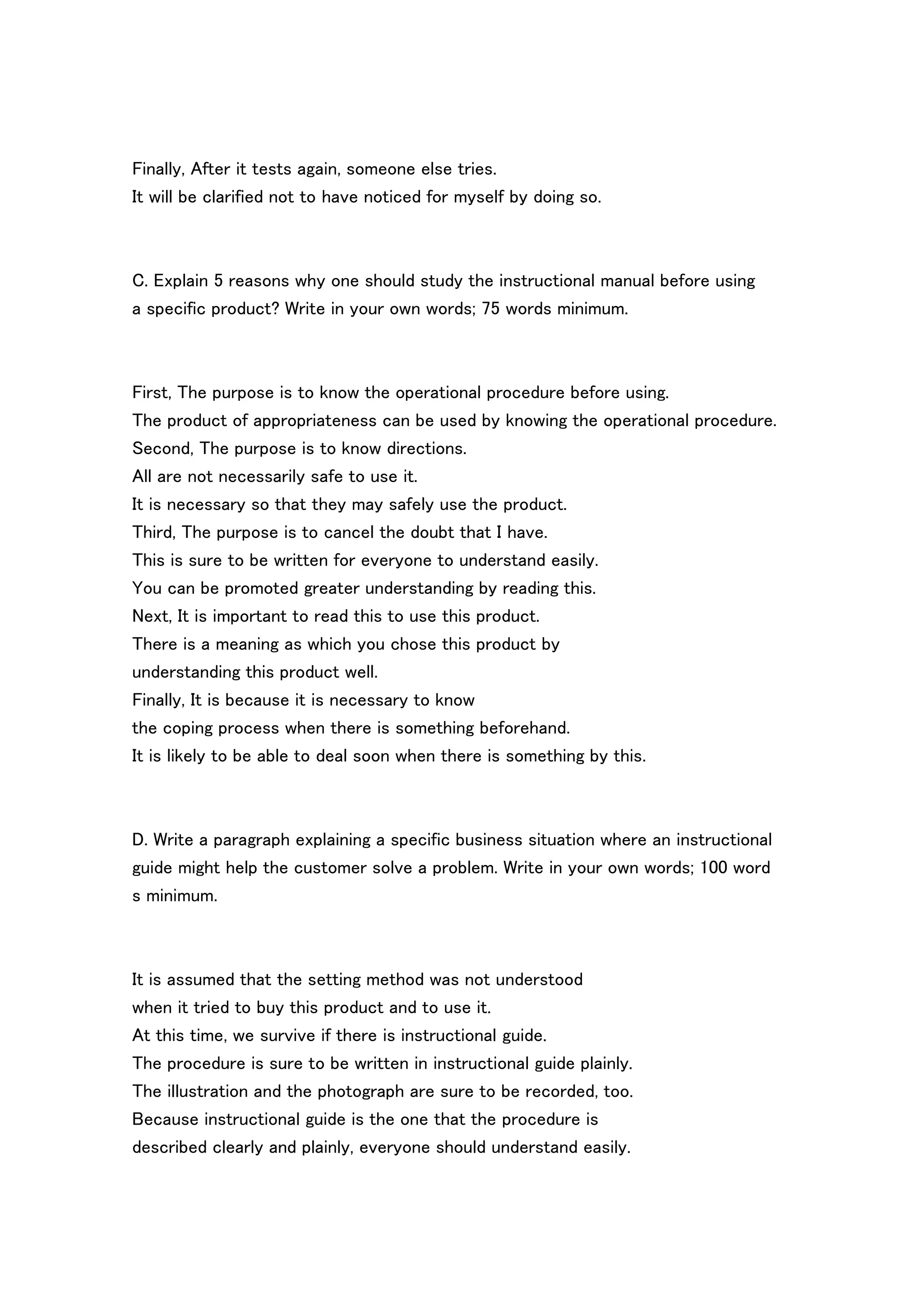 Individual sections development exercise #5 | PDF