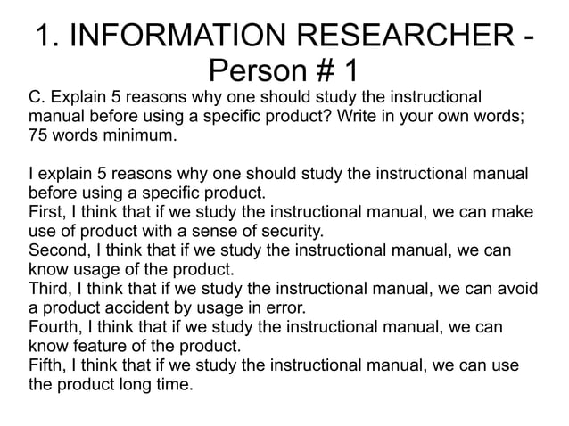 Individual sections development exercise # 5 | PDF