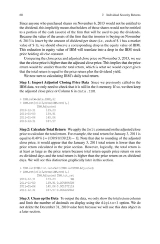 Individual security return | PDF
