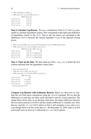 Individual security return | PDF