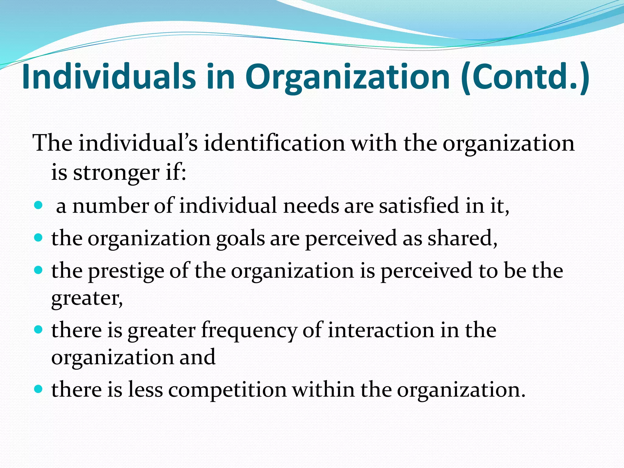 Individuals in organization | PPTX