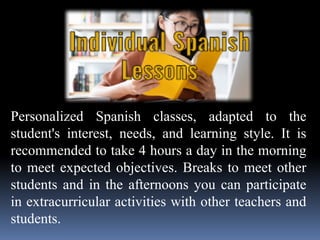 Individual Spanish Lessons - Simon Bolivar Education Foundation.pptx
