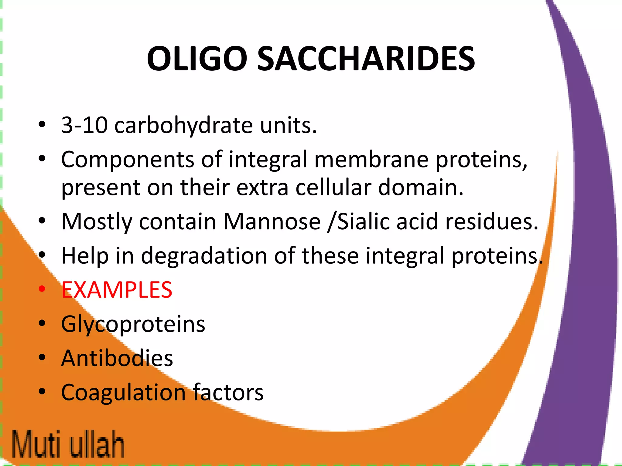monosaccharides and disaccharides | PPTX