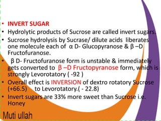 monosaccharides and disaccharides | PPTX
