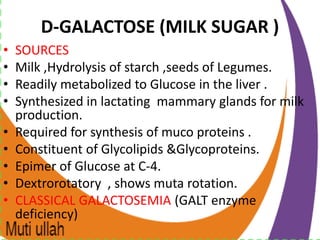 monosaccharides and disaccharides | PPTX