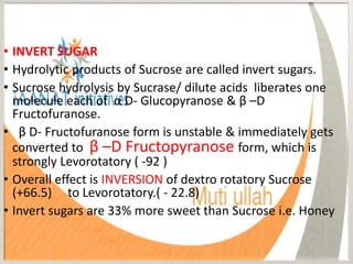 Individual sugars and their role in health and disease | PPTX