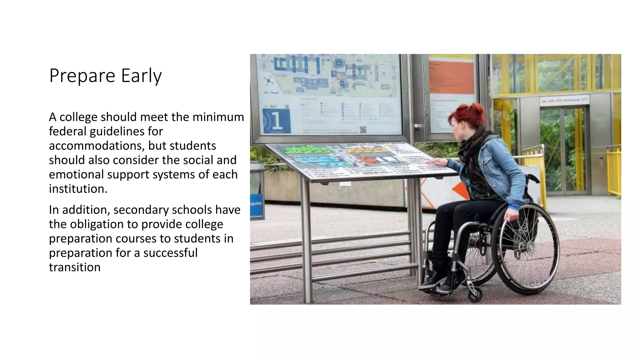 Individuals with disabilities in higher education | PPTX