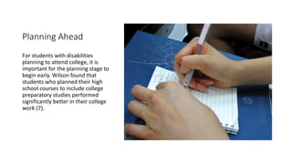 Individuals with disabilities in higher education | PPTX