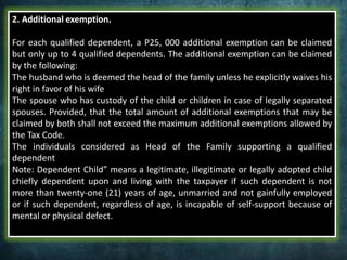 Individual taxation, exemption | PPTX