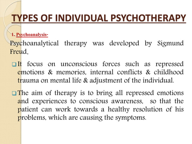 Individual therapy | PPTX