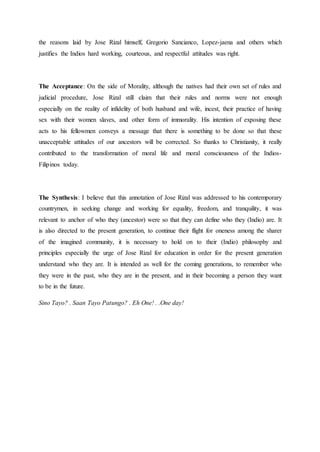 Individual thought paper | PDF