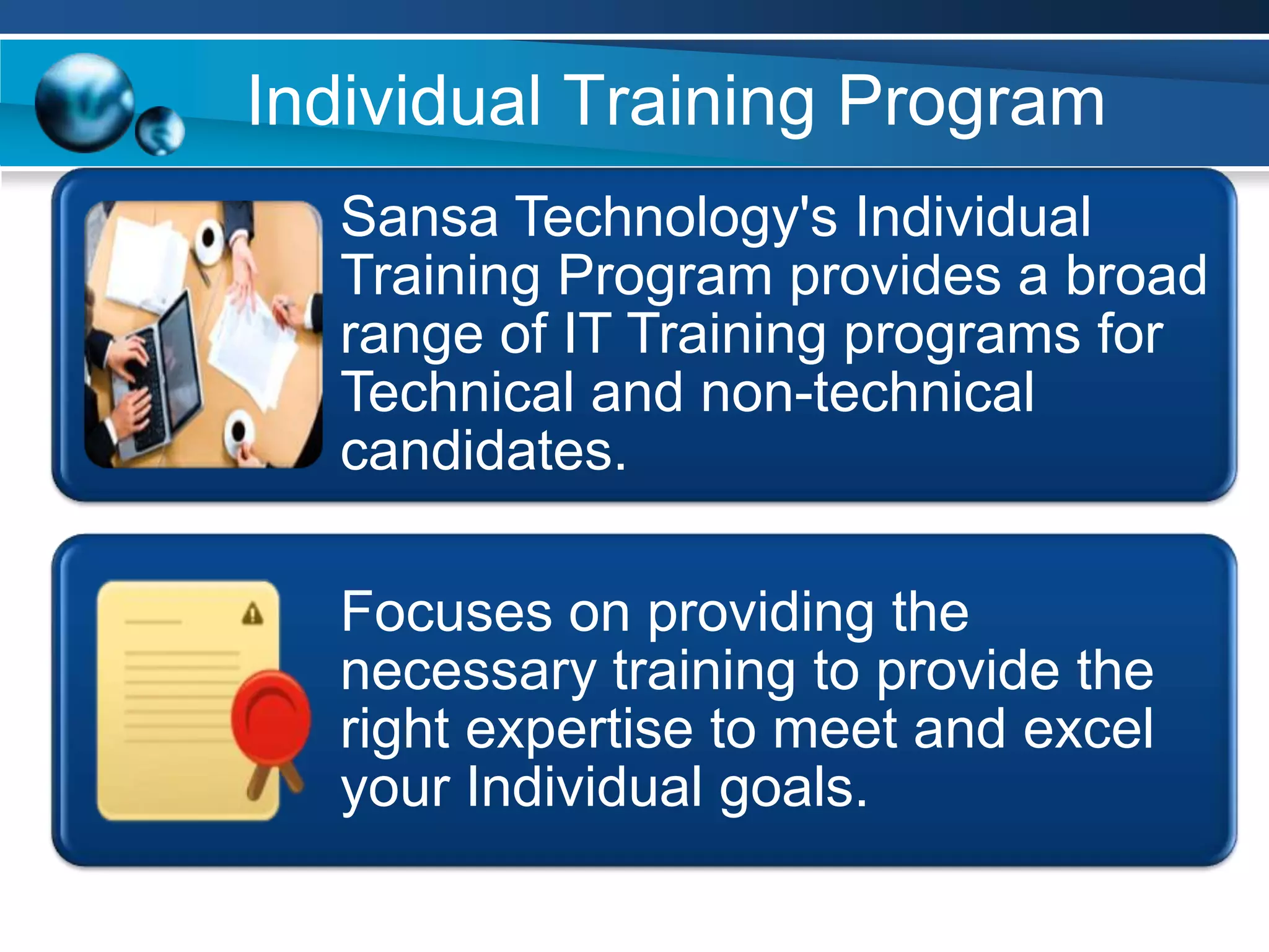 Professional Training for Individuals | PPTX