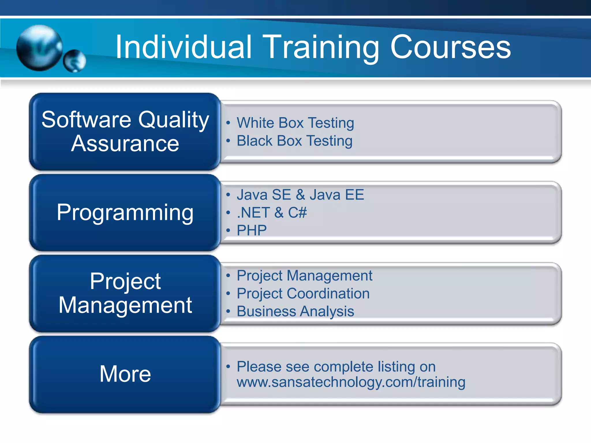 Professional Training for Individuals | PPTX