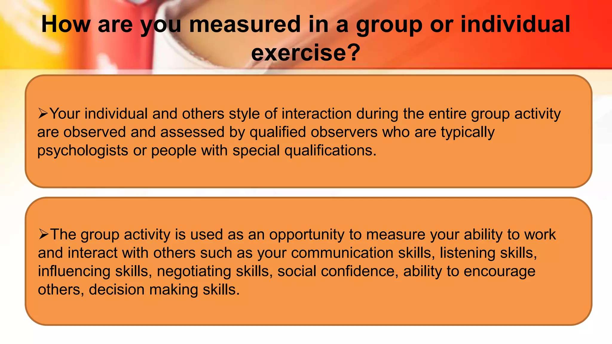 Individual vs group test | PPTX