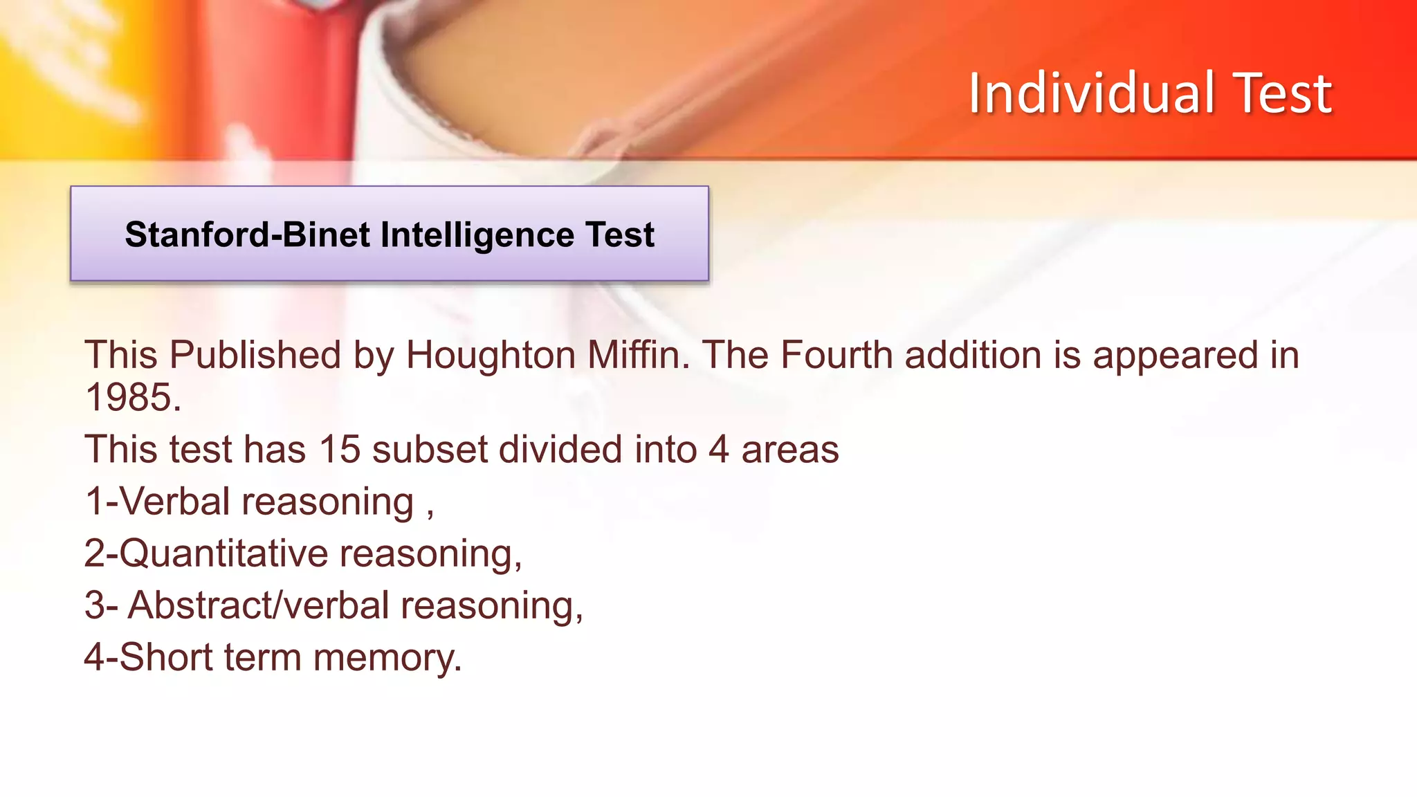 Individual vs group test | PPTX