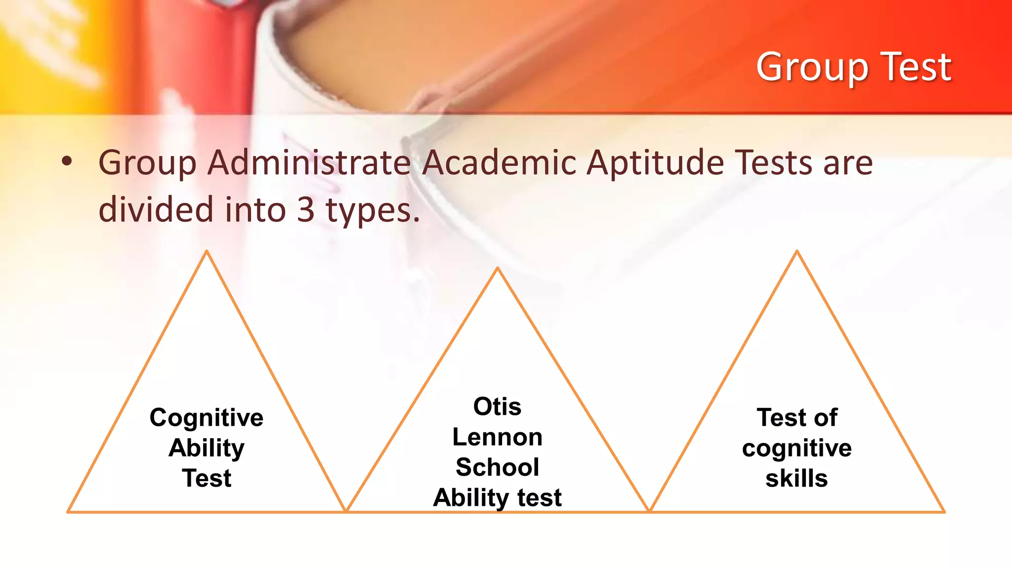 Individual vs group test | PPTX