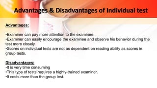 Individual vs group test | PPTX