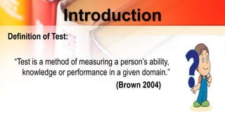Individual vs group test | PPTX