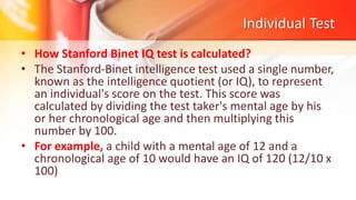 Individual vs group test | PPTX