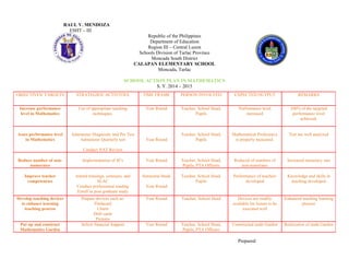 Individual work plan compilation on different subject areas | DOC