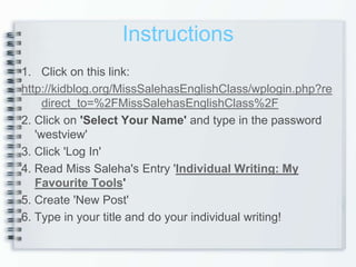 Individual Writing | PPT