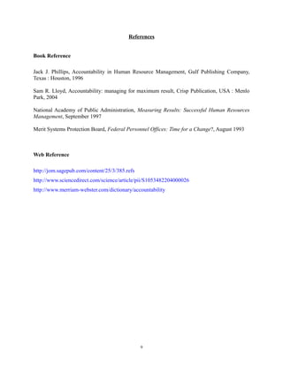 ACCOUNTABILITY IN HUMAN RESOURCE MANAGEMENT | DOC