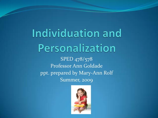 Individuation And Personalization | POTX