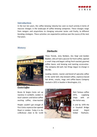 Comparative Analysis of Starbucks Vs Costa Coffee | DOCX