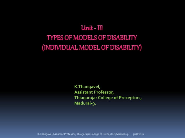 INDIVIUAL MODEL | PPTX