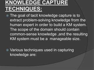 presentation on knowledge management | PPTX