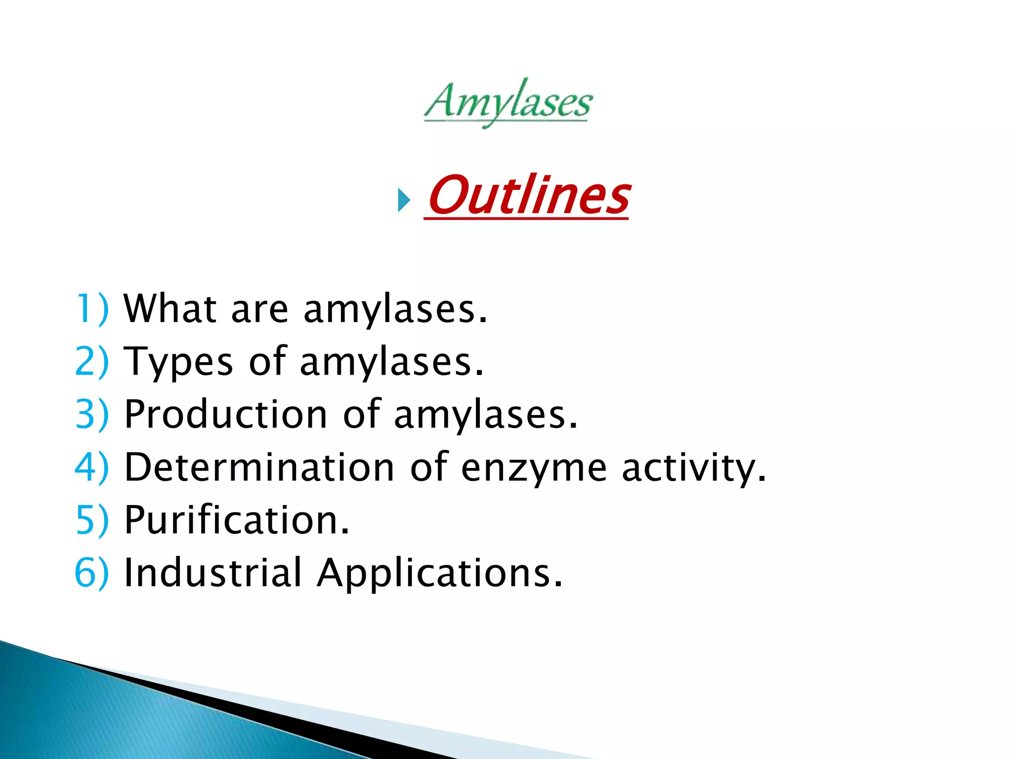 amylases enzymes production | PPTX