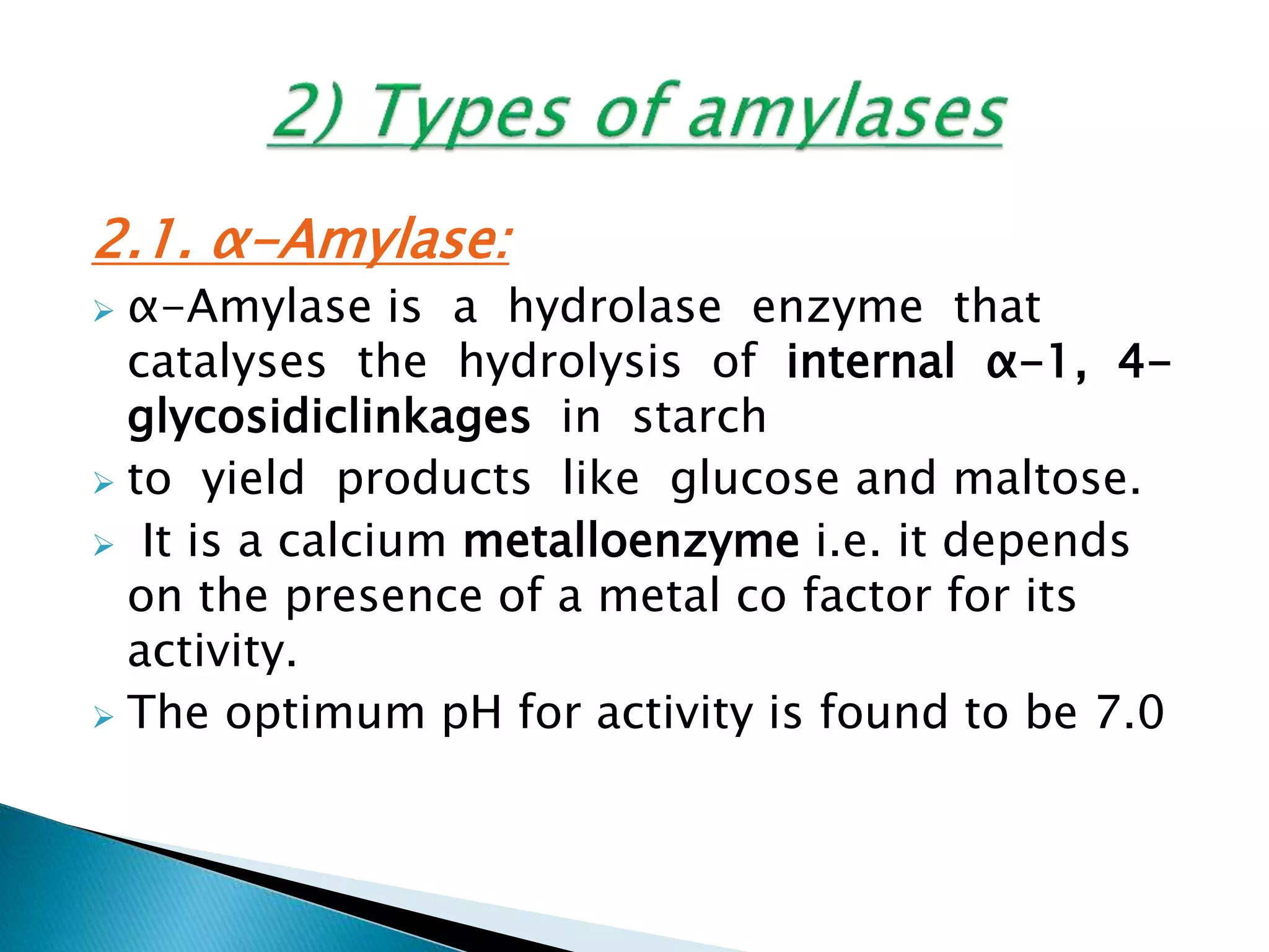 amylases enzymes production | PPTX