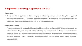 IND, NDA, ANDA, SNDA | PPTX