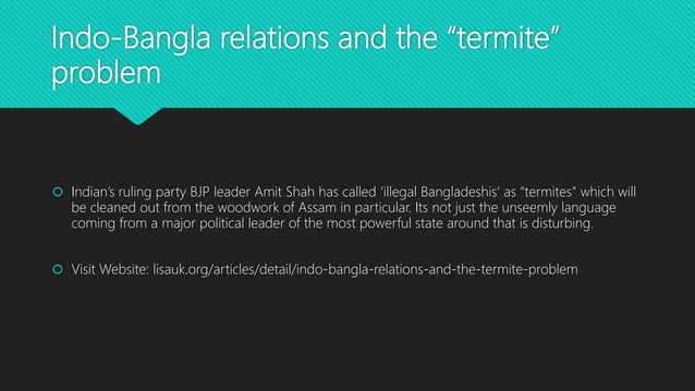 Indo bangla relations | PPT