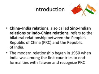 Indo china relations | PPTX