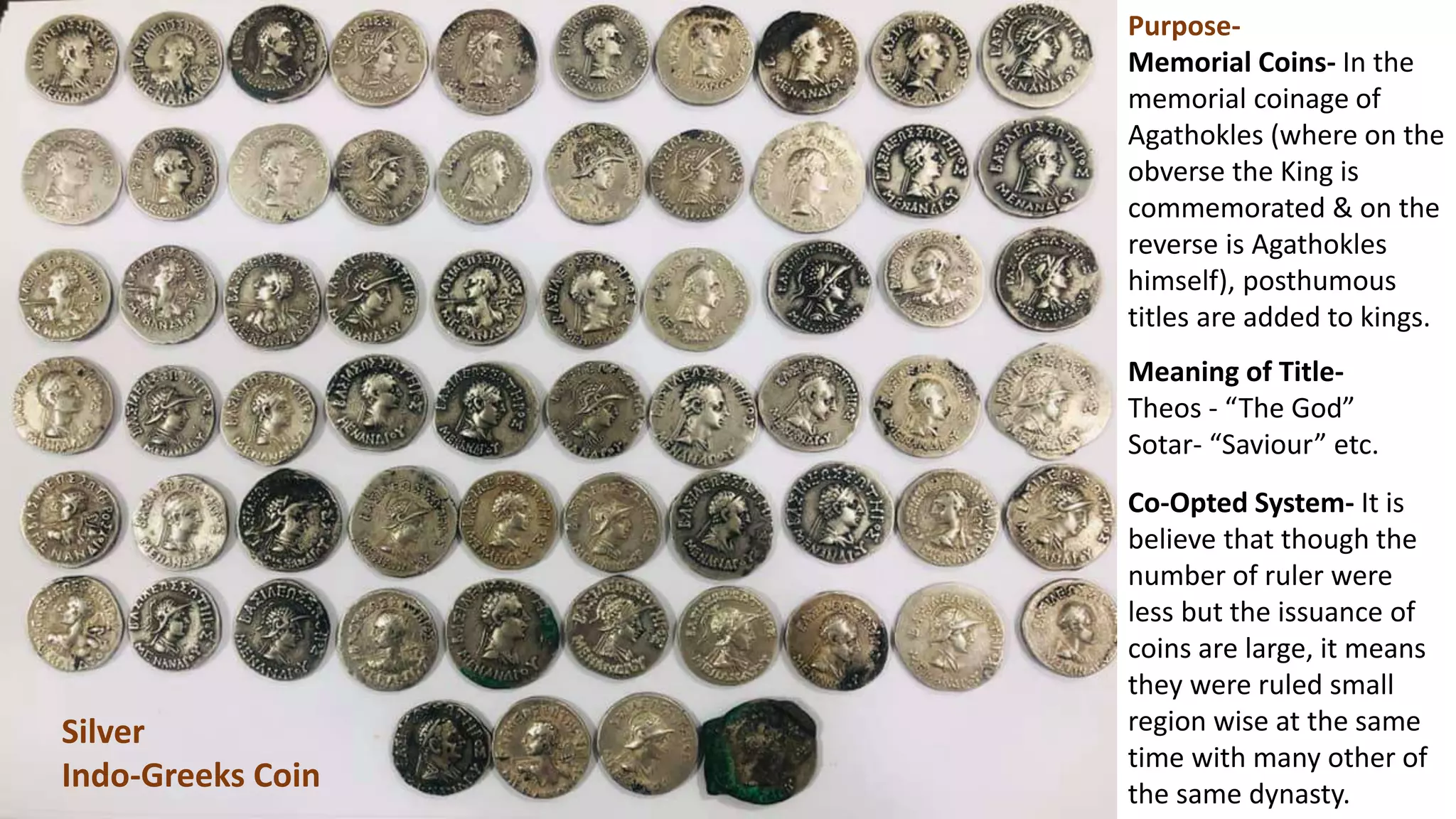Indo-Greek Coins (Eucratidies & Menander) | PPTX