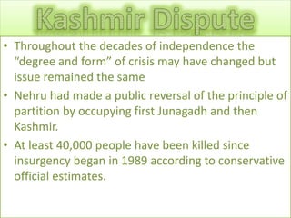 Indo pak relations | PPTX