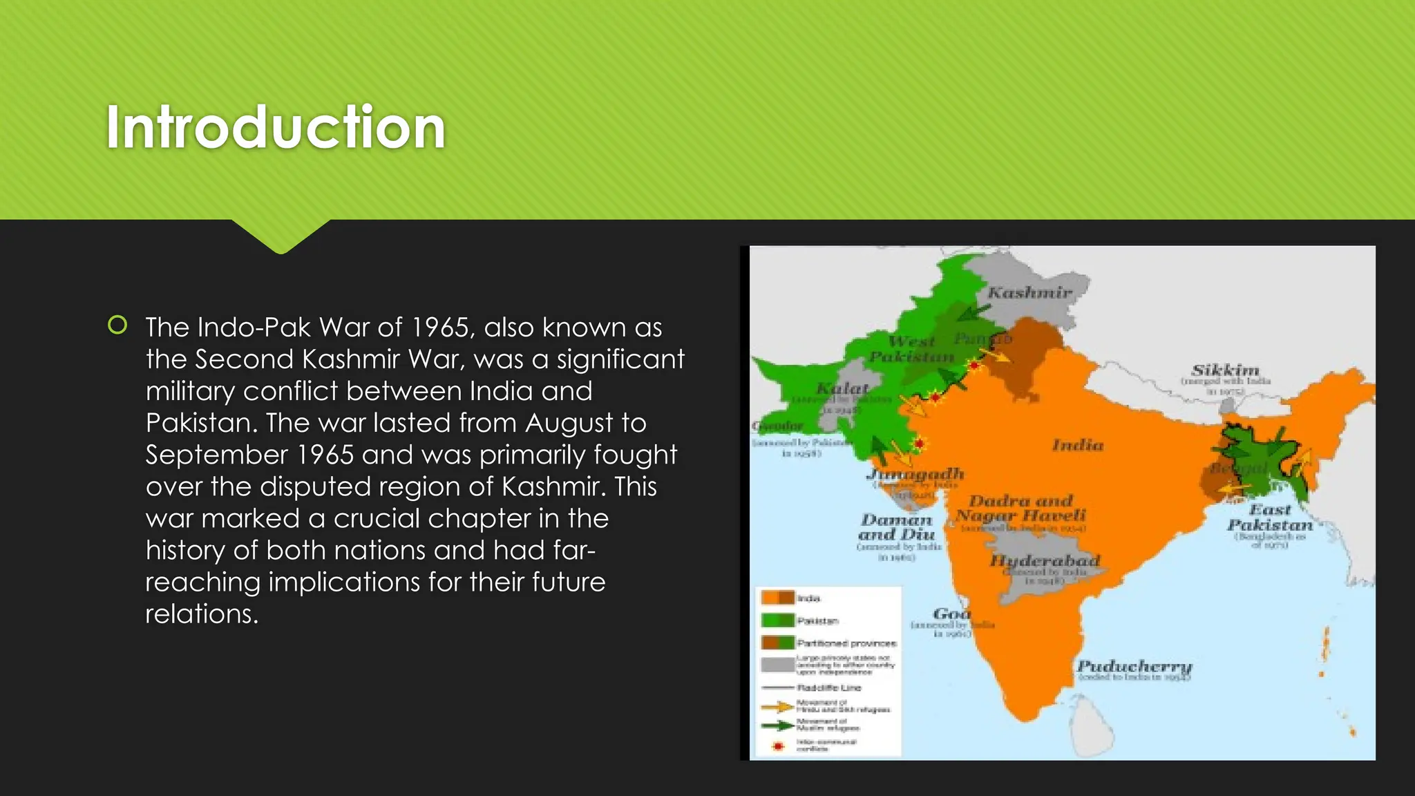 Indo-Pak War 1965 : A Historic Conflicts | PPTX