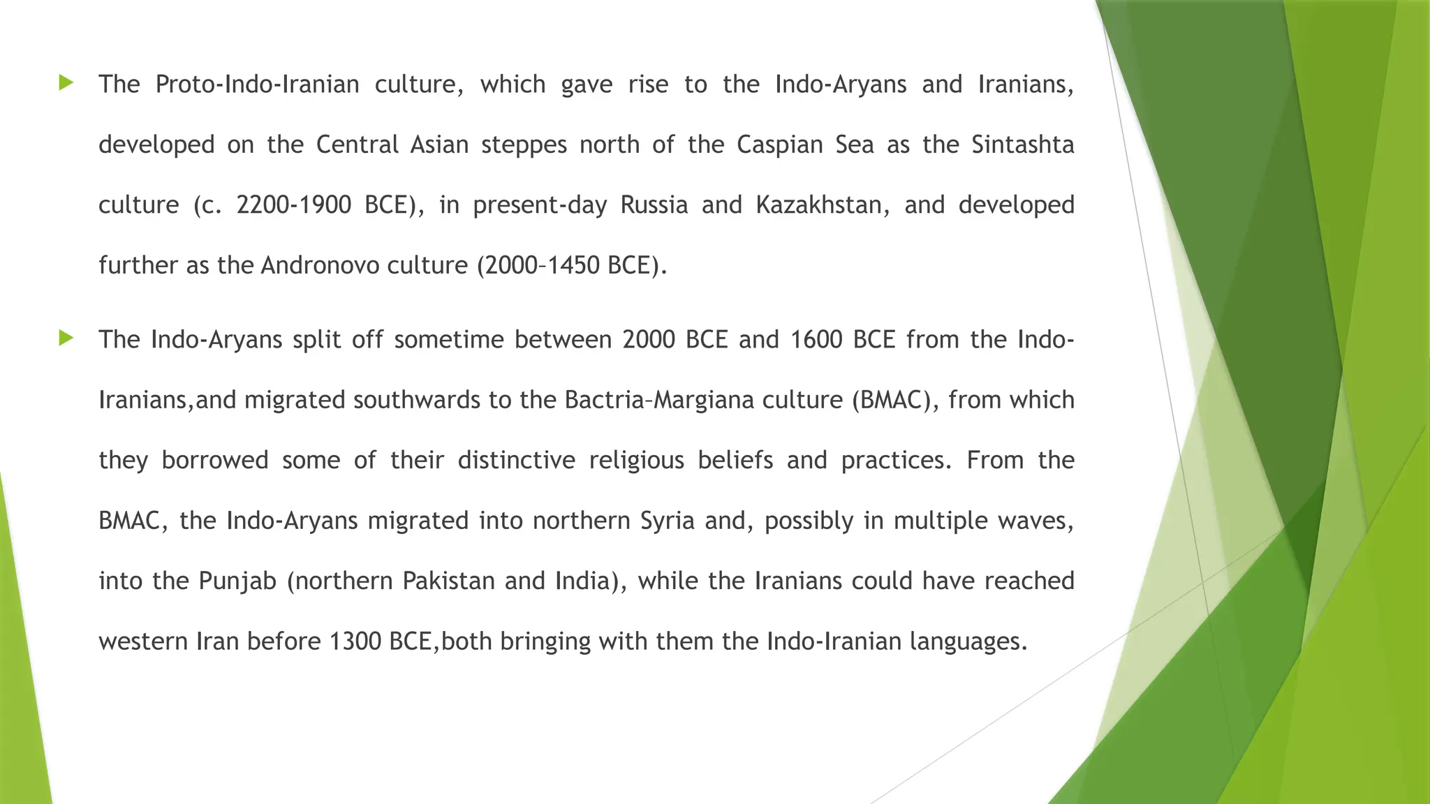 The Indo-Aryan migrations[note 1] were the migrations into the Indian ...