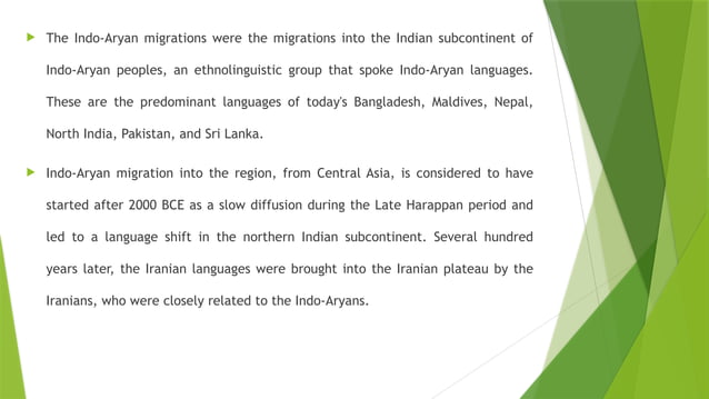 The Indo-Aryan migrations[note 1] were the migrations into the Indian ...